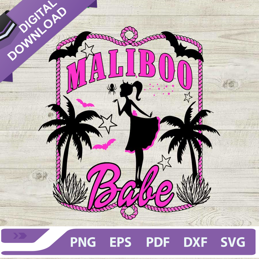 Halloween Maliboo Barbie SVG, Barbie Pink Movie SVG, Barbie | Inspire ...