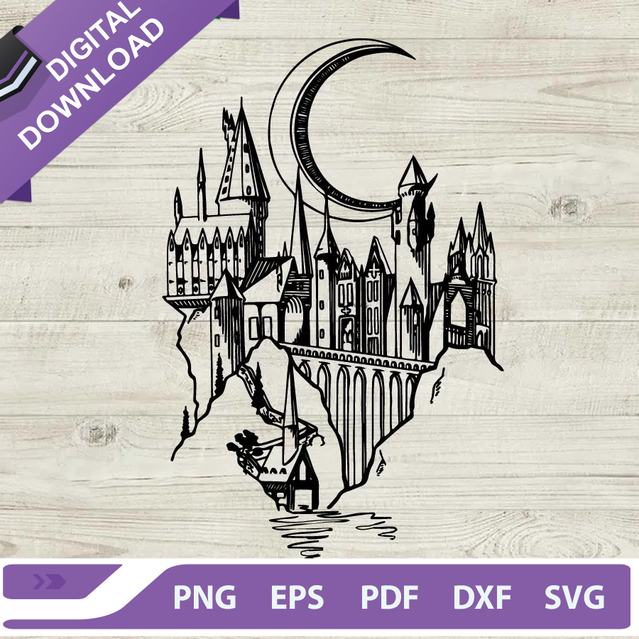Harry potter hogwarts castle SVG, Harry potter SVG, Harry ca - Inspire ...