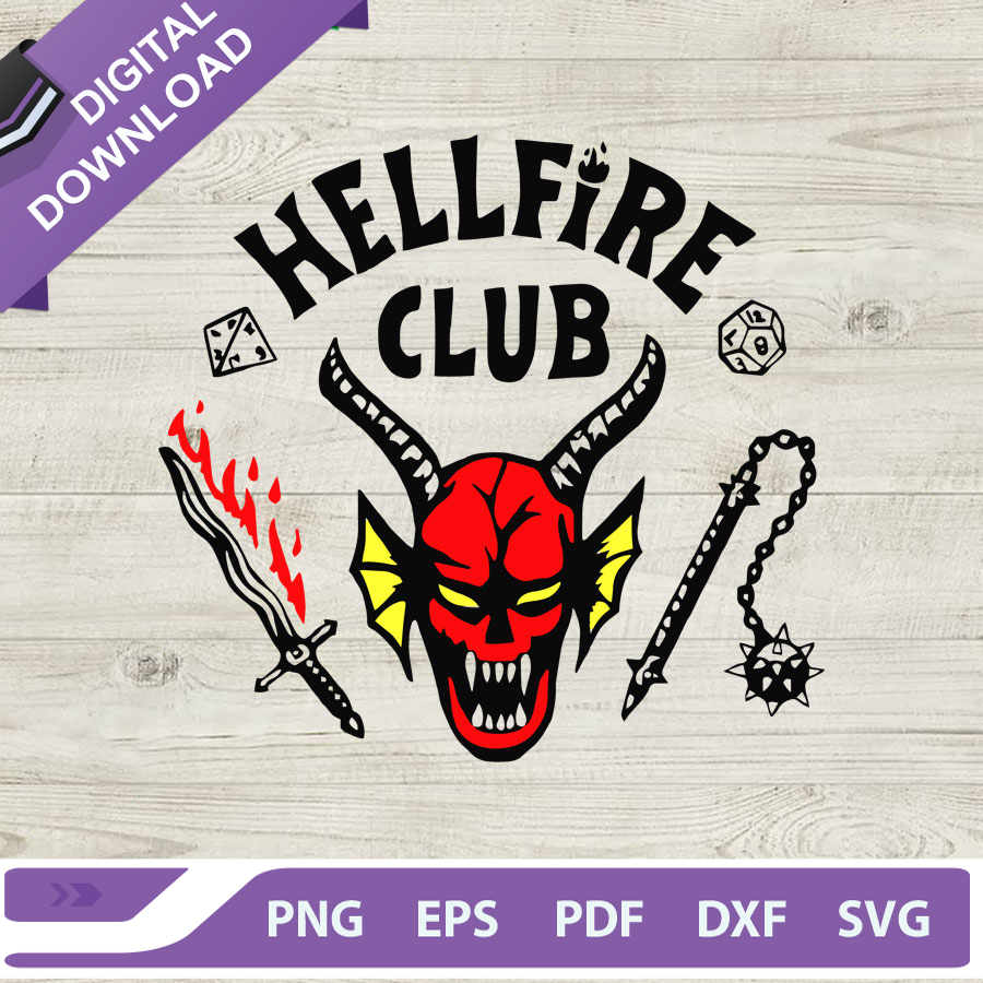 Hellfire club stranger things SVG, Stranger things season 4 | Inspire ...