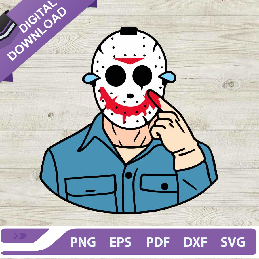 Horror Movie Jason Smile SVG, Horror Movie Character SVG, Ja | Inspire ...