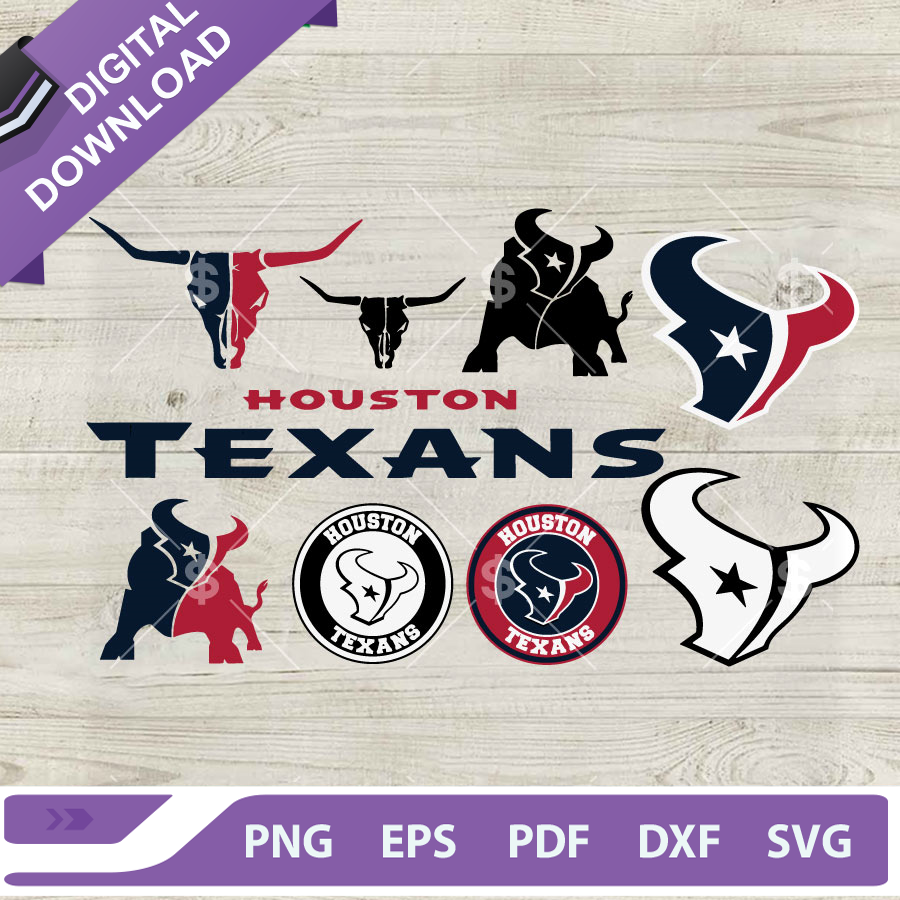 Houston Texans Football Logo Bundle SVG, Football Team Logo | Inspire ...