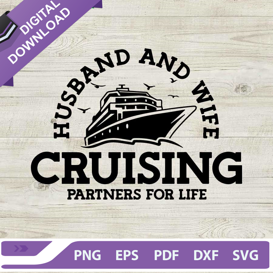husband and wife cruising partners svg - Inspire Uplift