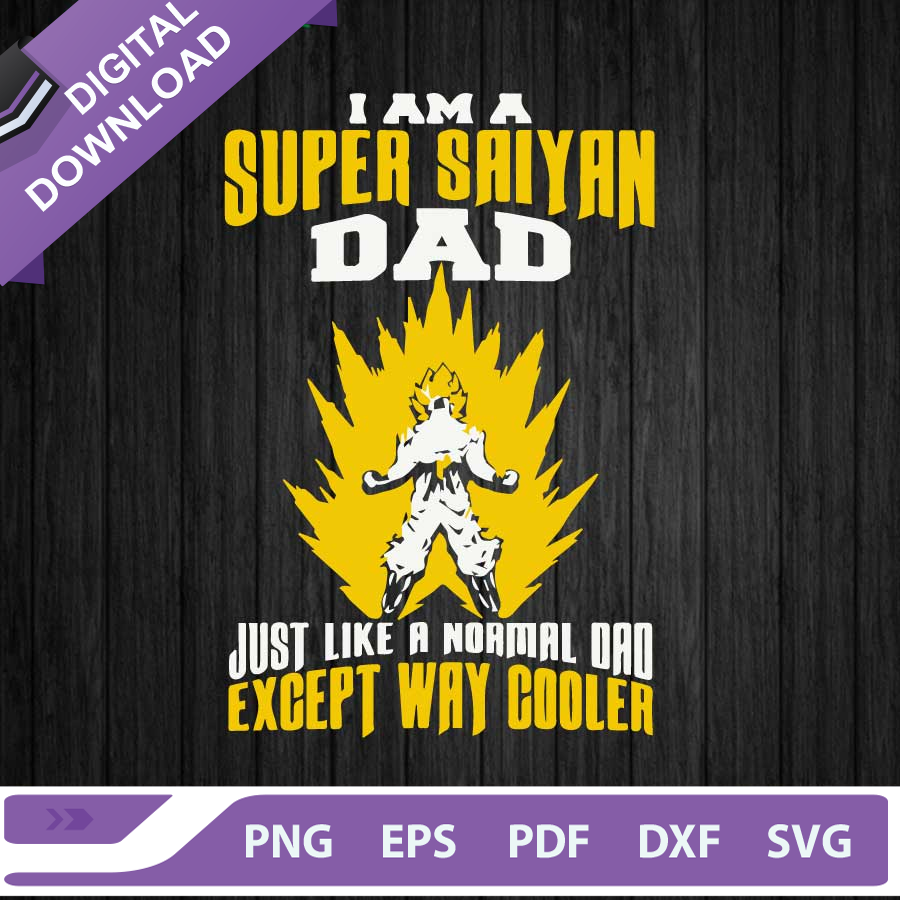 saiyan dad svg - Inspire Uplift