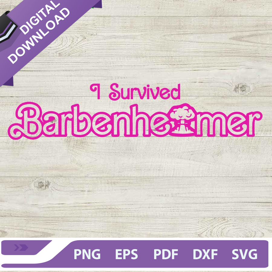 I Survived Barbenheimer SVG, Barbenheimer Movie SVG, Barbie - Inspire ...