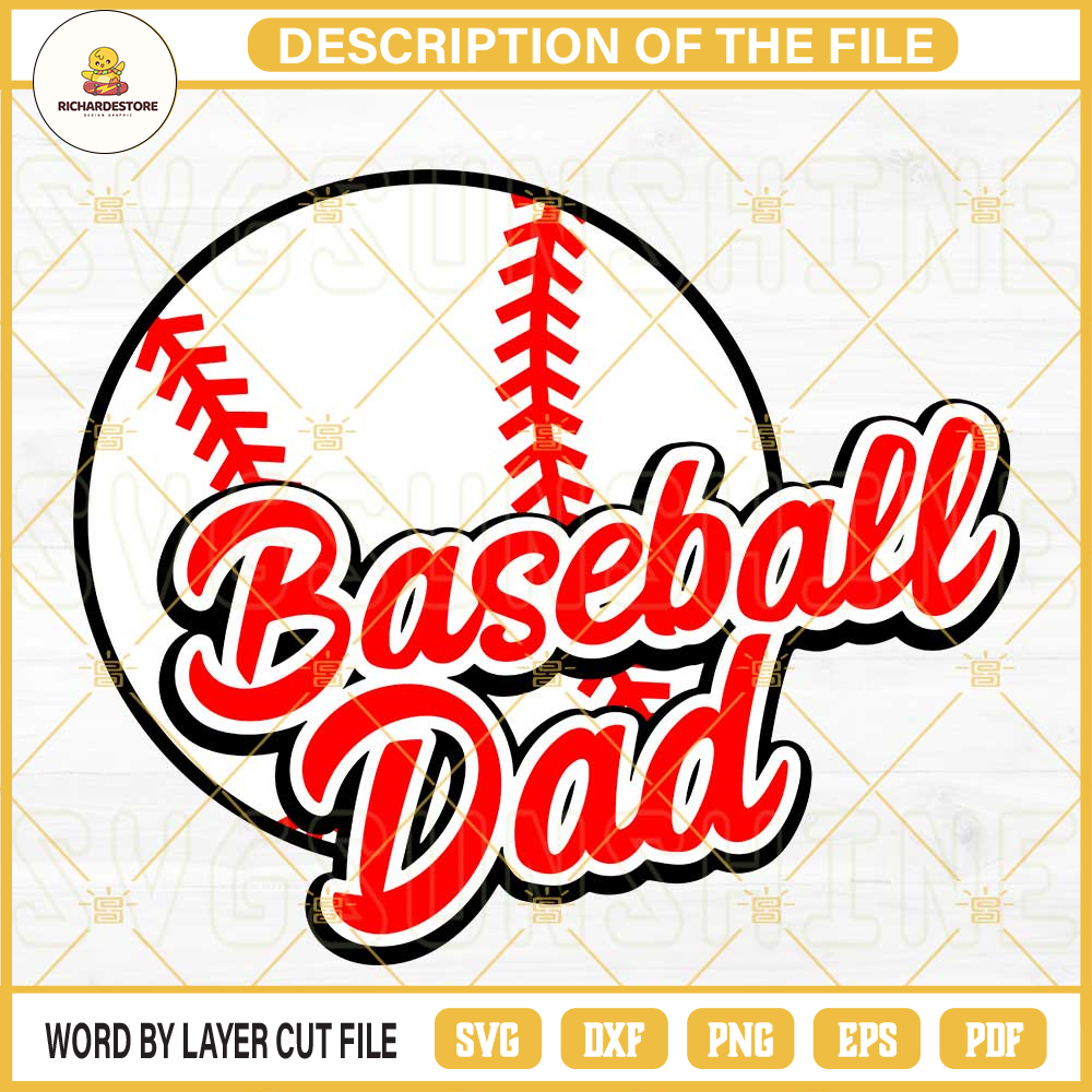 Baseball Dad SVG, Game Day SVG, Sports Dad SVG, Fathers Day | Inspire ...