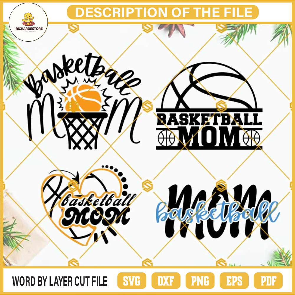 Basketball Mom SVG, Basketball Mom SVG Bundle, Basketball Mo | Inspire Uplift