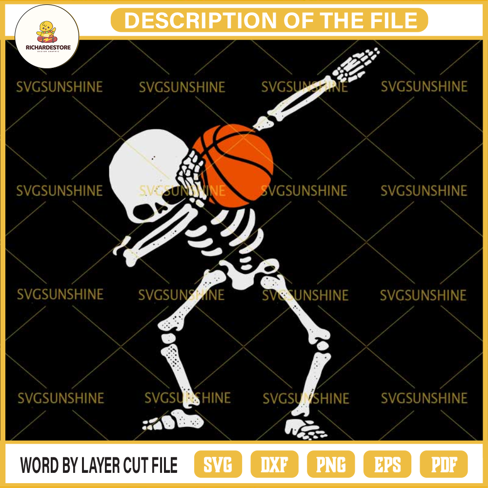 Halloween Skeleton Basketball Svg, Skeleton Svg | Inspire Uplift