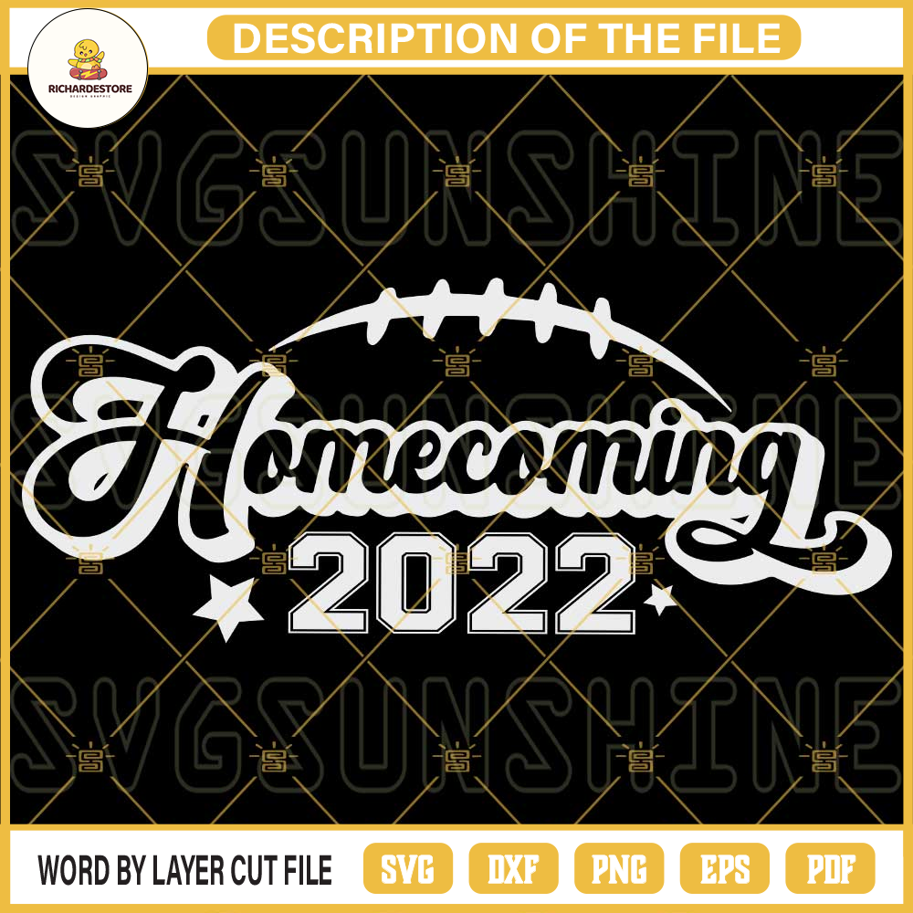 Homecoming 2022 SVG, Homecoming Football SVG, HOCO 2022 SVG | Inspire ...
