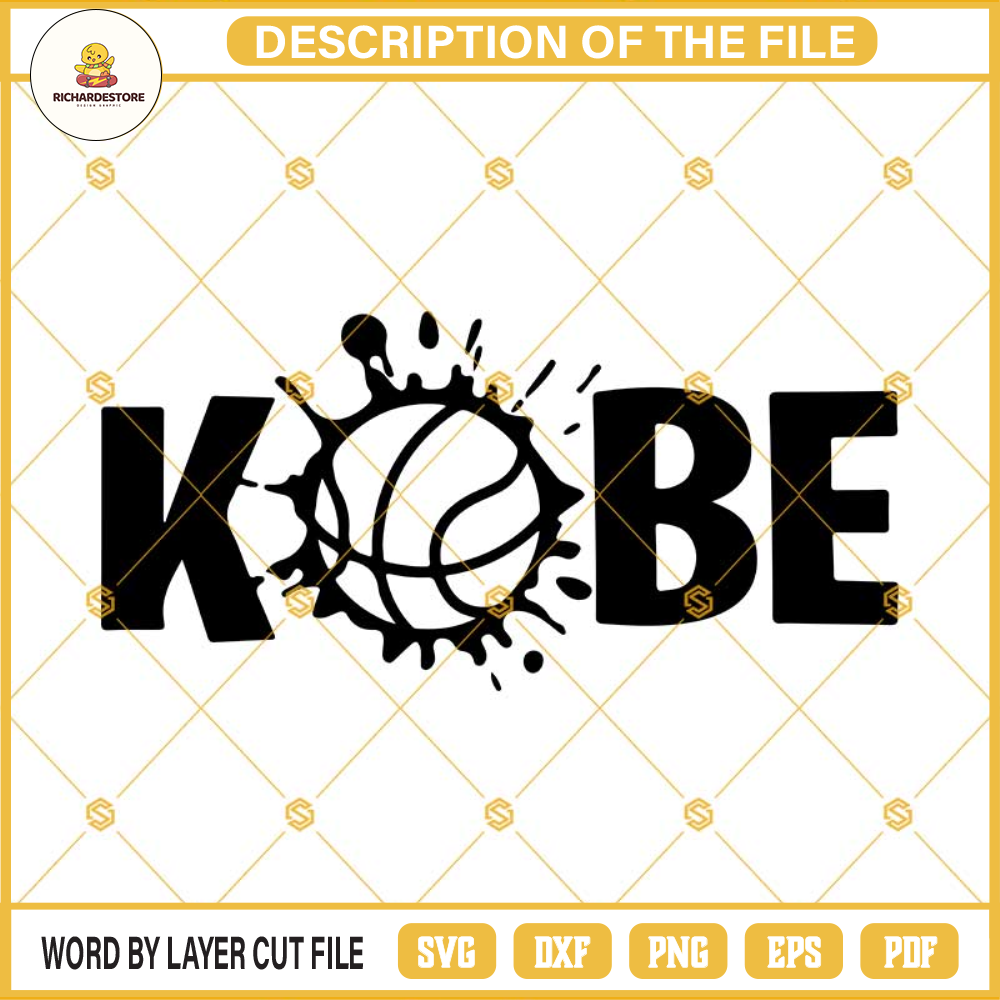 Kobe Bryant SVG, NBA SVG, Kobe SVG EPS DXF PNG | Inspire Uplift