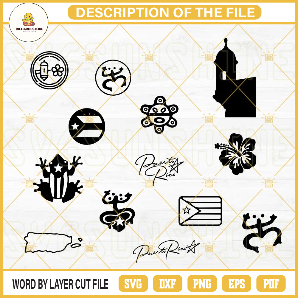 Puerto Rico SVG Bundle, Puerto Rico Baseball SVG, Taino SVG, | Inspire ...