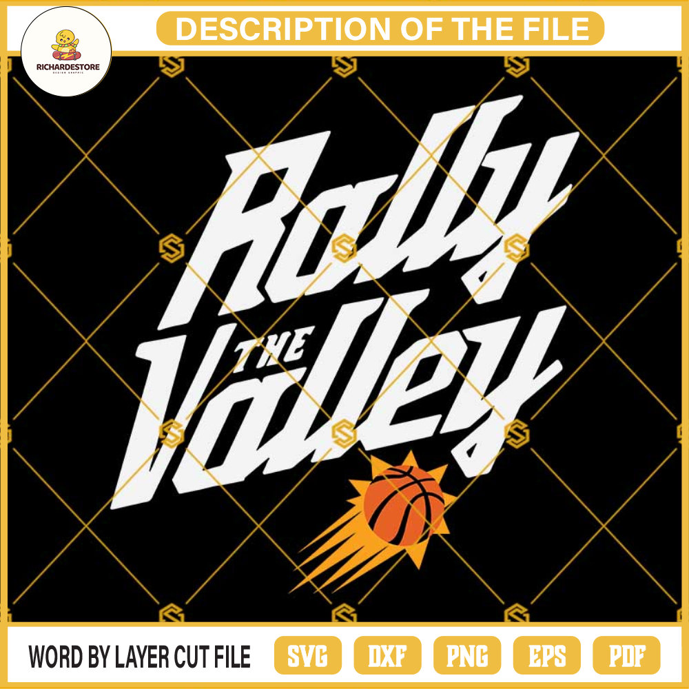 Ralley The Valley SVG, Phoenix Suns SVG, NBA Svg | Inspire Uplift