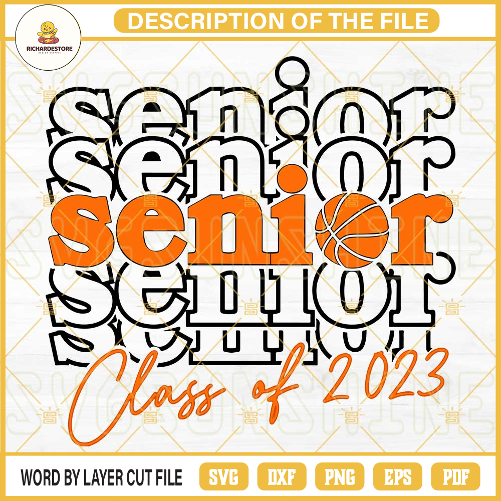 Senior Basketball Class Of 2023 SVG, Senior 2023 SVG, Gradua | Inspire ...
