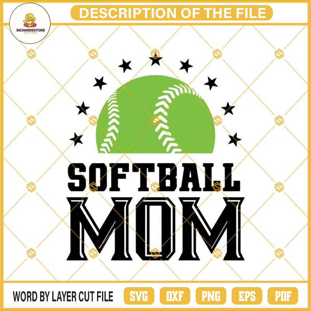 Softball Mom Svg, Softball Svg, Mama Team Svg, Mom Softball | Inspire ...