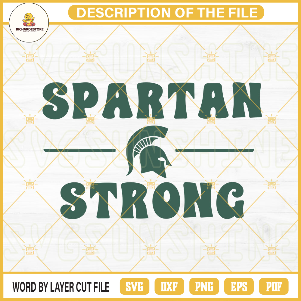 Spartan Strong SVG, Michigan State University SVG, MSU Stron | Inspire ...