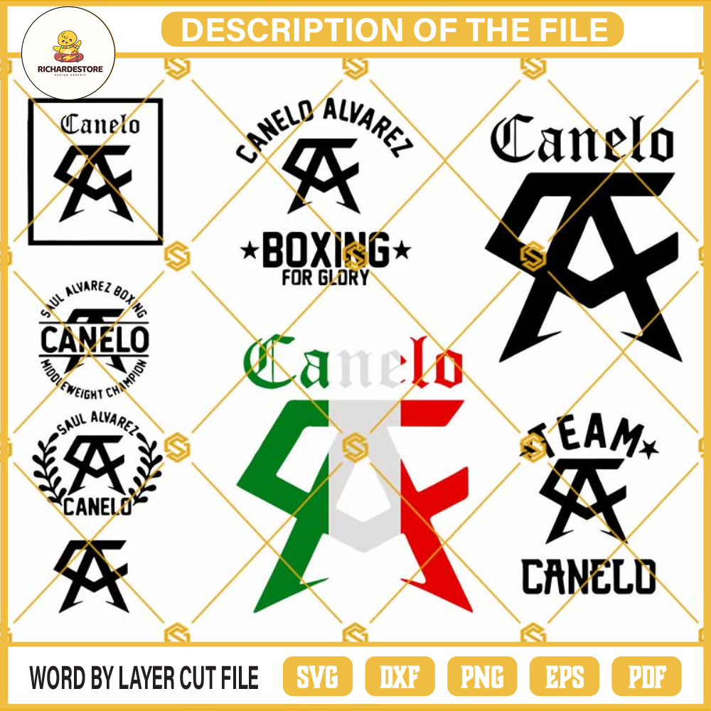Team Canelo SVG Bundle, Canelo Logo SVG, Canelo Alvarez SVG, | Inspire ...