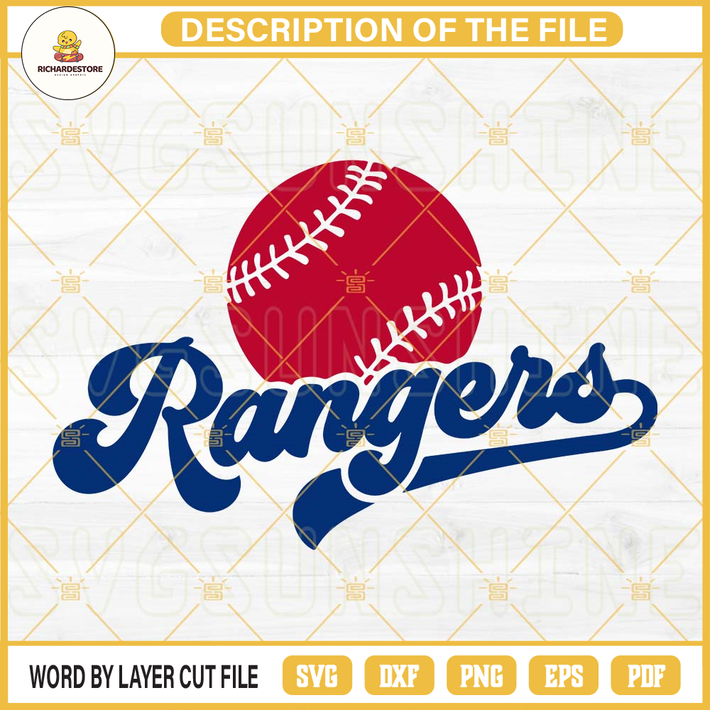 Texas Rangers Svg, Baseball Svg, Rangers Svg | Inspire Uplift