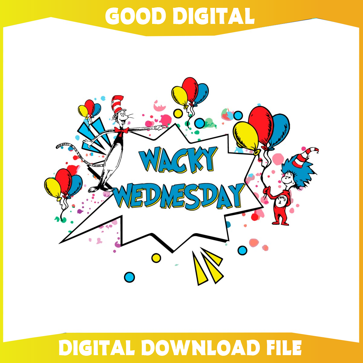 Wacky Wednesday Dr Seuss SVG285 | Inspire Uplift