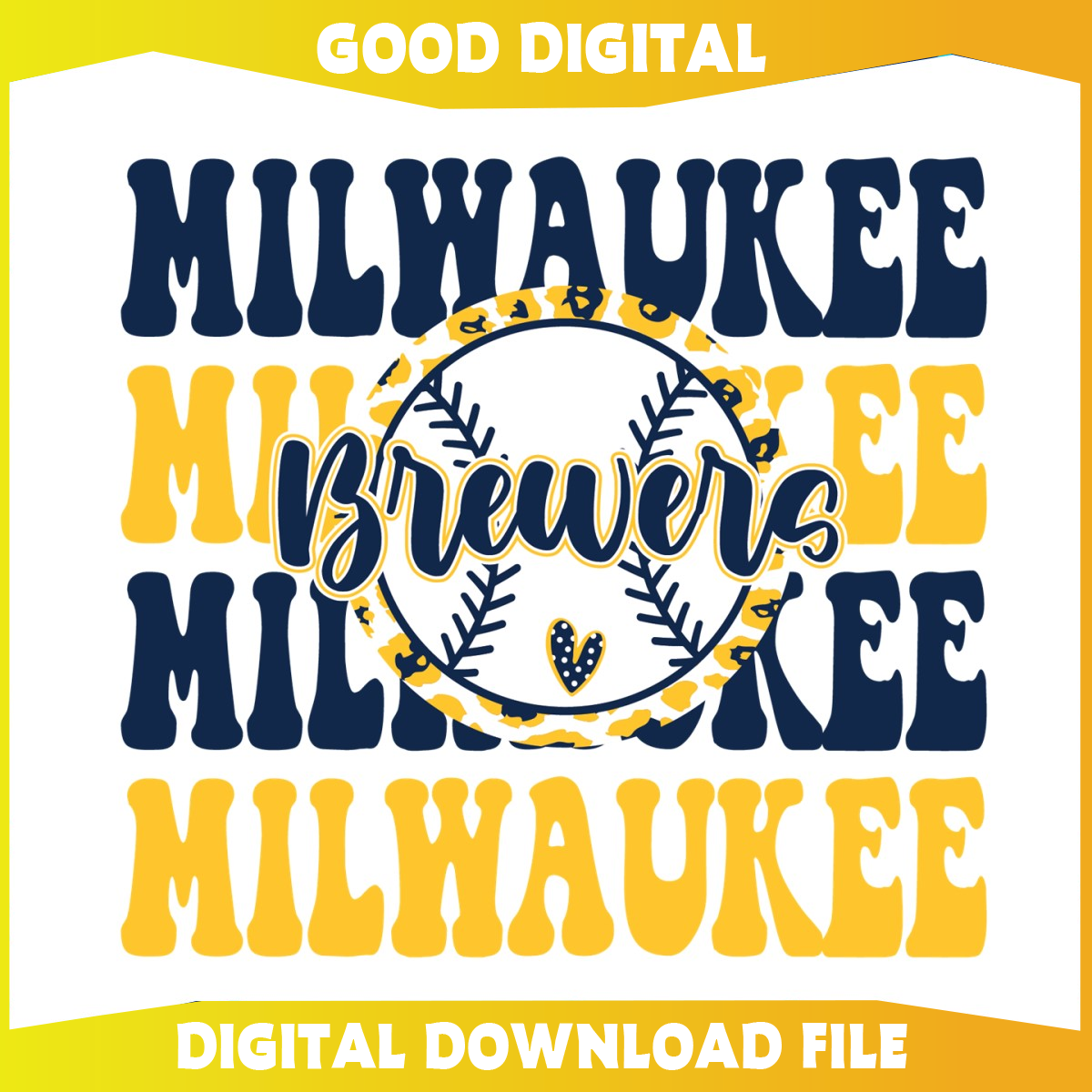 Milwaukee Brewers Baseball MLB SVG882 | Inspire Uplift
