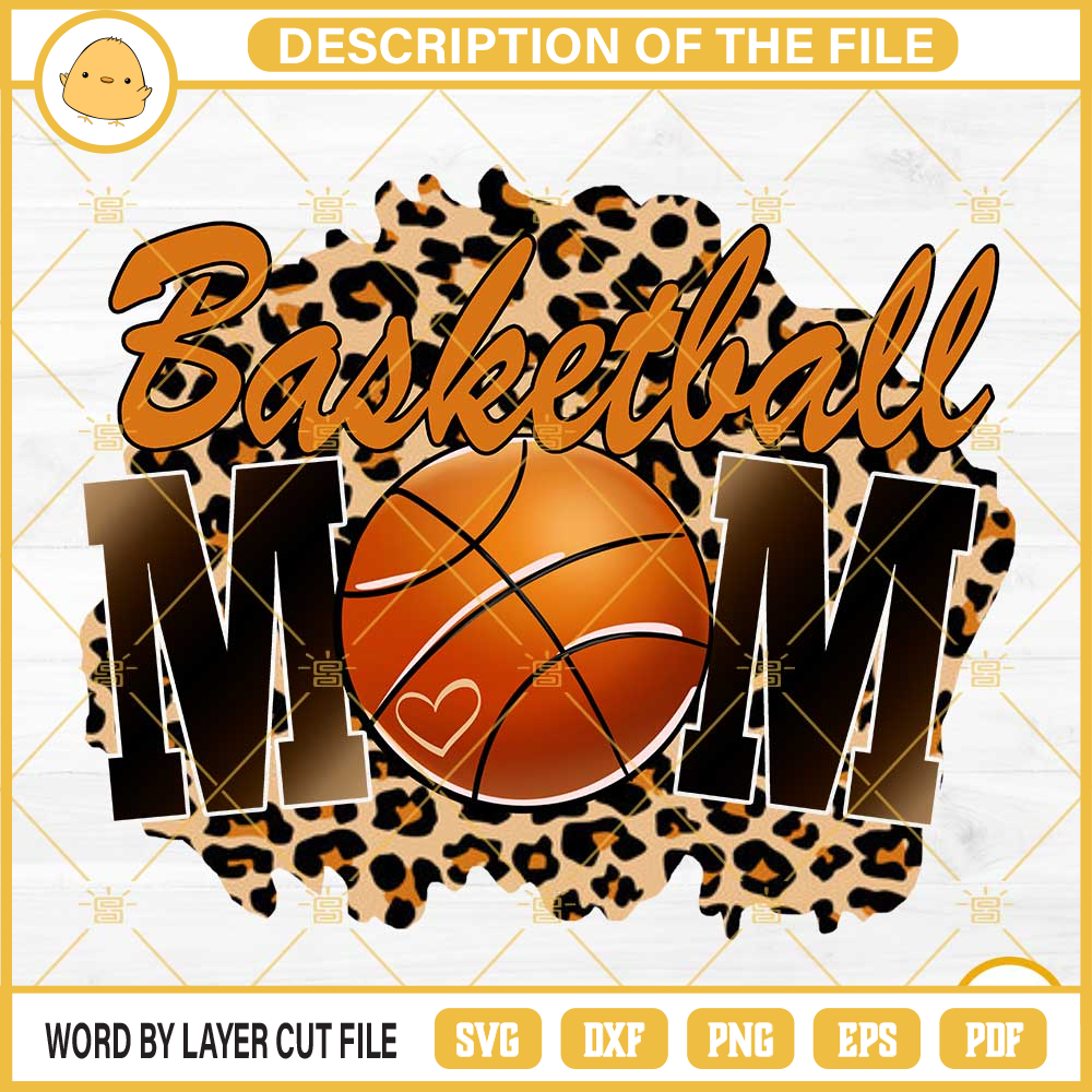 Basketball MOM Leopard PNG Files149 | Inspire Uplift
