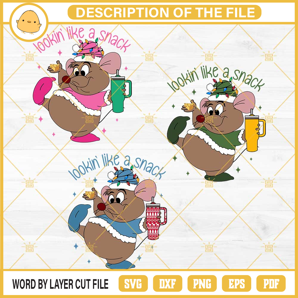 Christmas Lookin Like A Snack Gus Gus SVG, Cute Gus Gus SVG, | Inspire ...