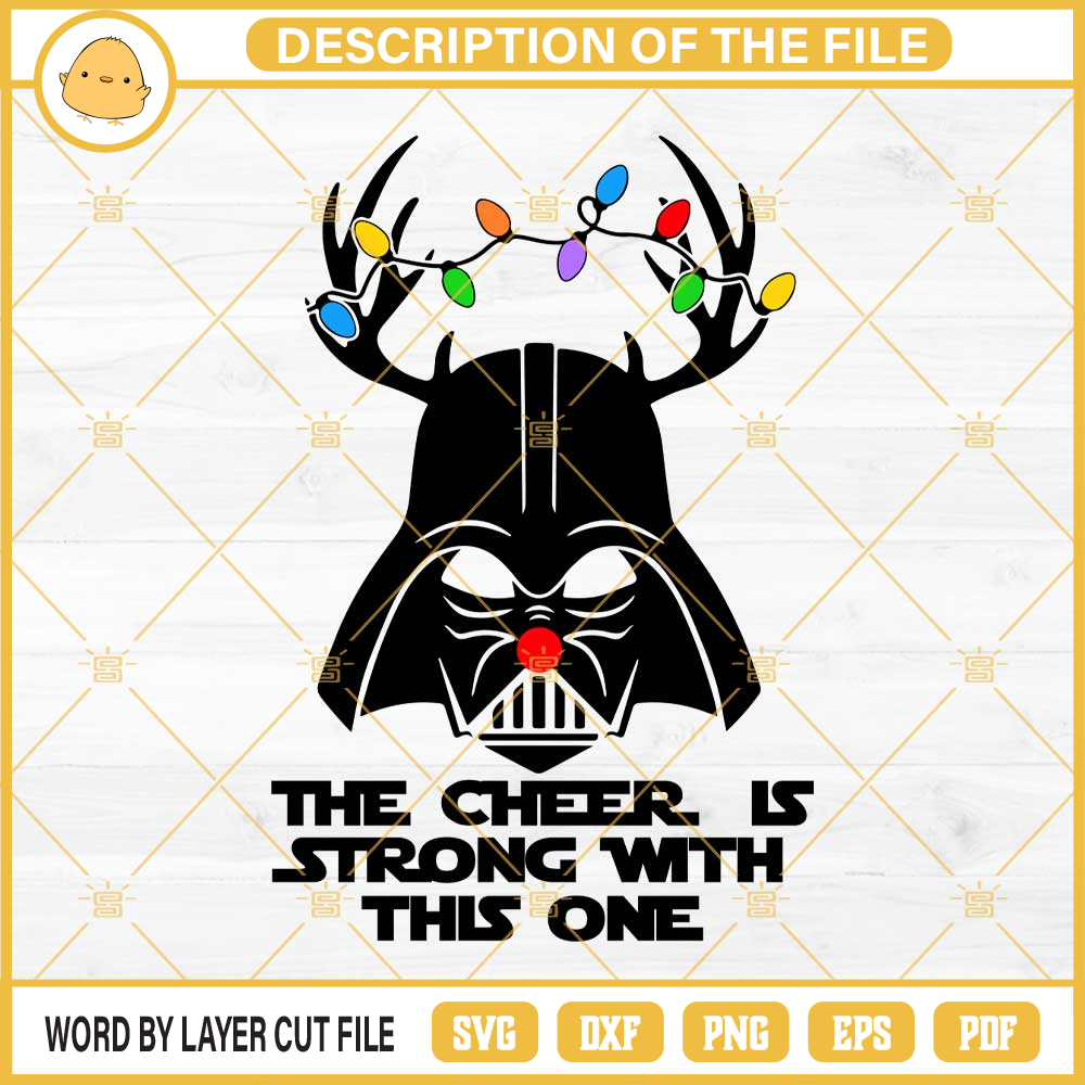 Darth Vader Rudolph Christmas SVG, Star Wars Christmas Light | Inspire ...