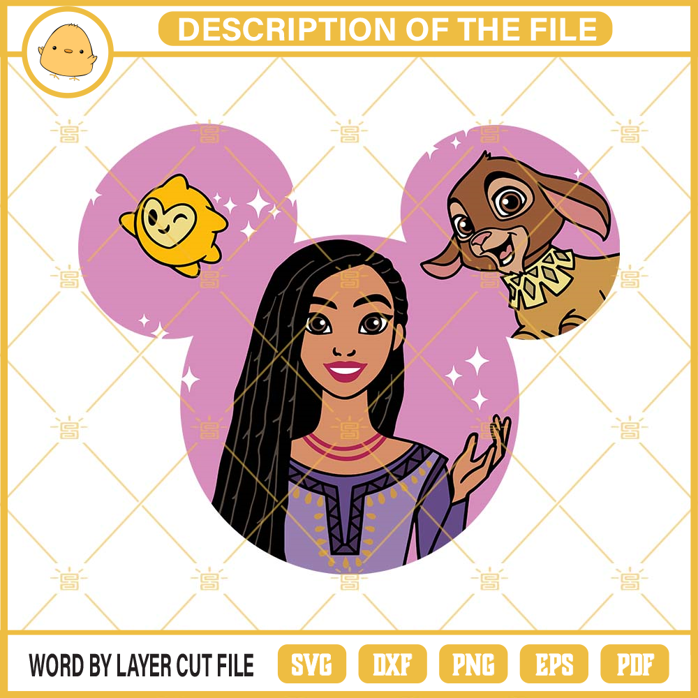 Disney Wish Asha Star And Valentino SVG Cut Files For Cricut | Inspire ...