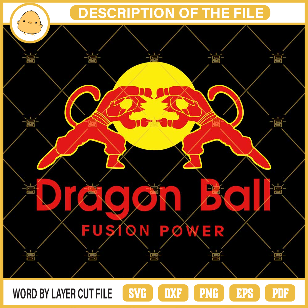 Dragon Ball Fusion Power SVG, Dragon Ball Red Bull SVG PNG E | Inspire ...