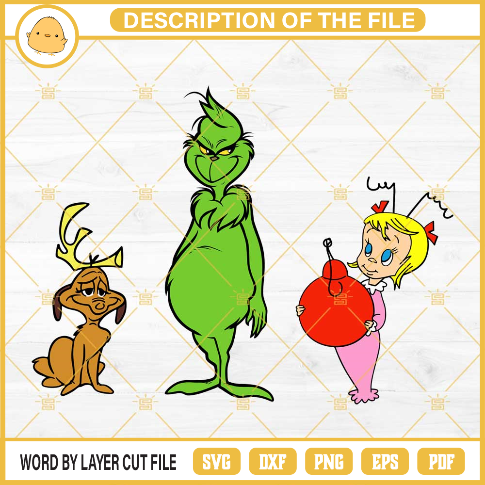 Grinch Cindy Lou Who And Max Dog SVG, Grinch SVG, Cindy Lou | Inspire ...