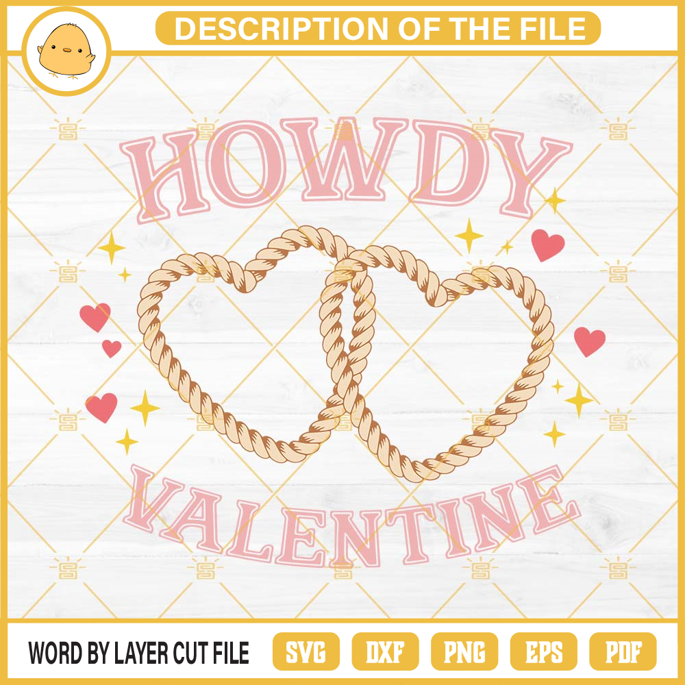 Howdy Valentine SVG, Western Valentines Day SVG PNG files Su | Inspire ...