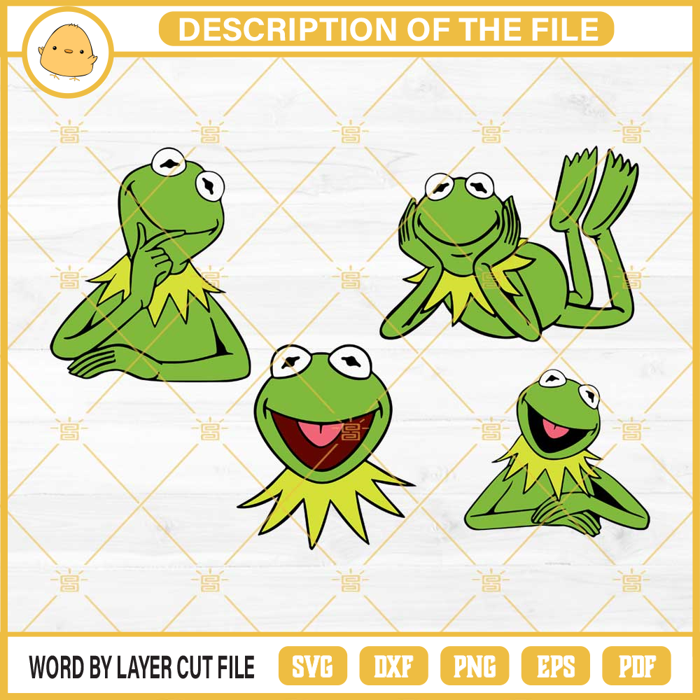 Kermit The Frog SVG, Kermit Bundle SVG PNG DXF EPS930 | Inspire Uplift