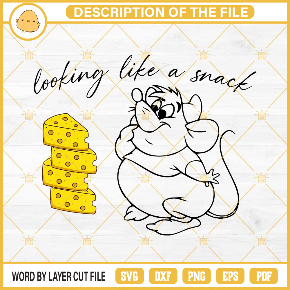 Looking Like A Snack Svg, Cute Gus Gus Mouse Svg, Mouse Chee | Inspire ...