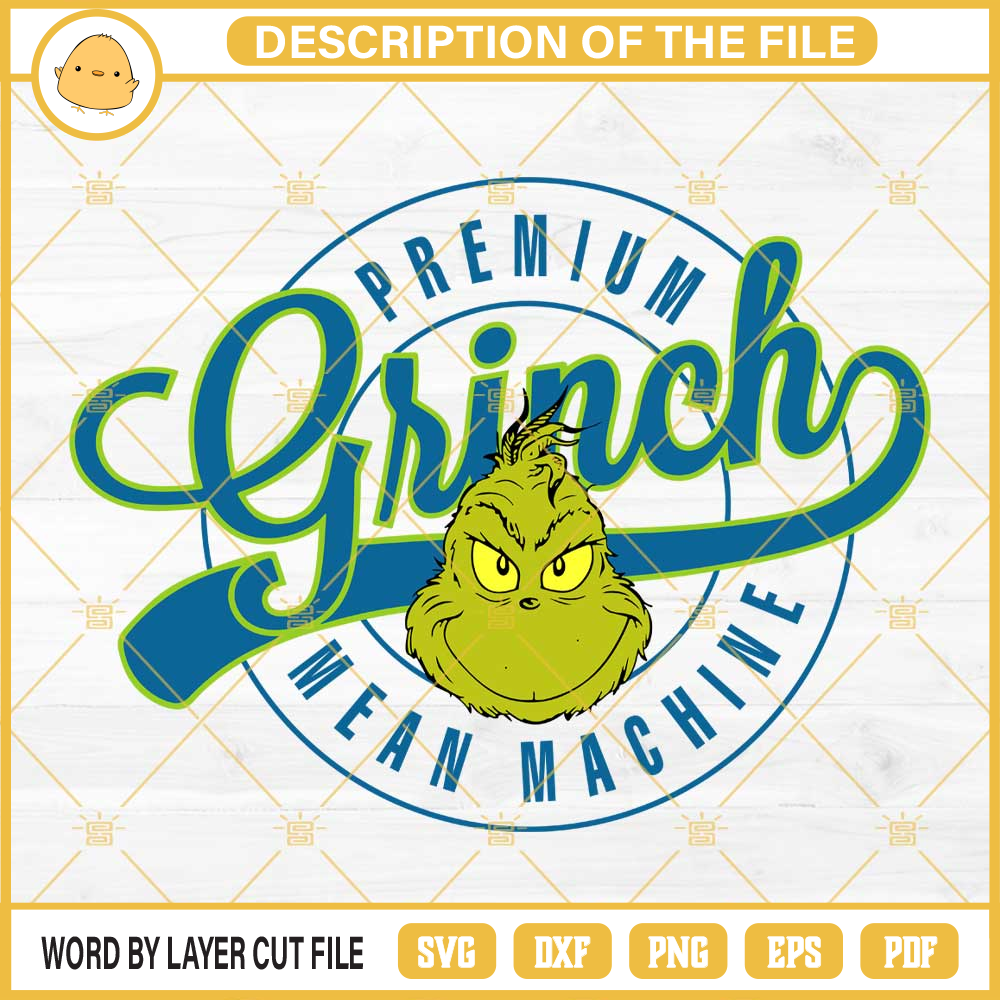 Premium Grinch Mean Machine SVG, Grinch Face SVG, Grinch SVG | Inspire ...