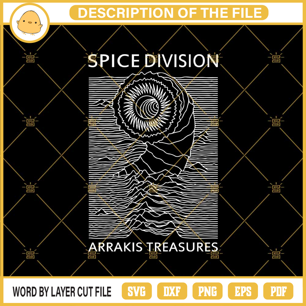 Spice Division Arrakis Treasures SVG, Joy Division SVG PNG E | Inspire Uplift