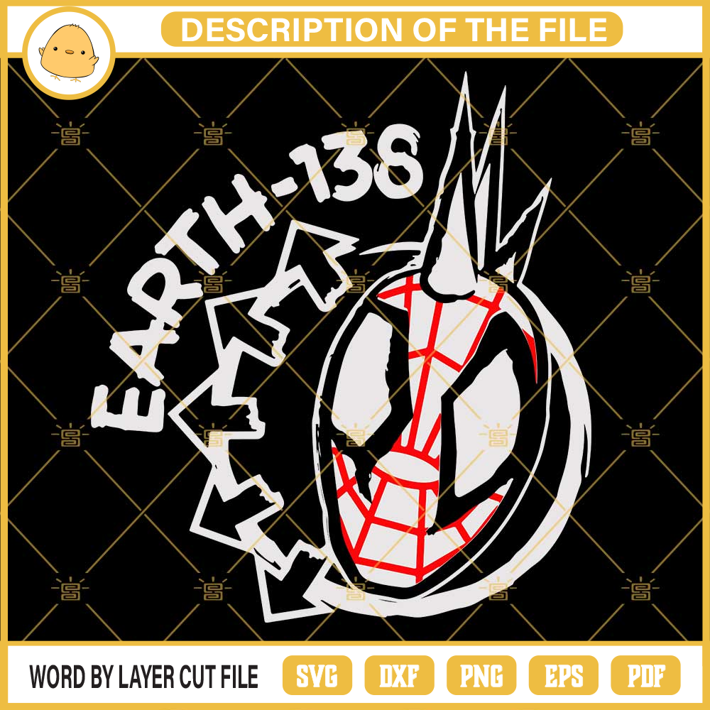 Spider Punk SVG, Spider Man Earth 138 SVG PNG DXF EPS1326 | Inspire Uplift