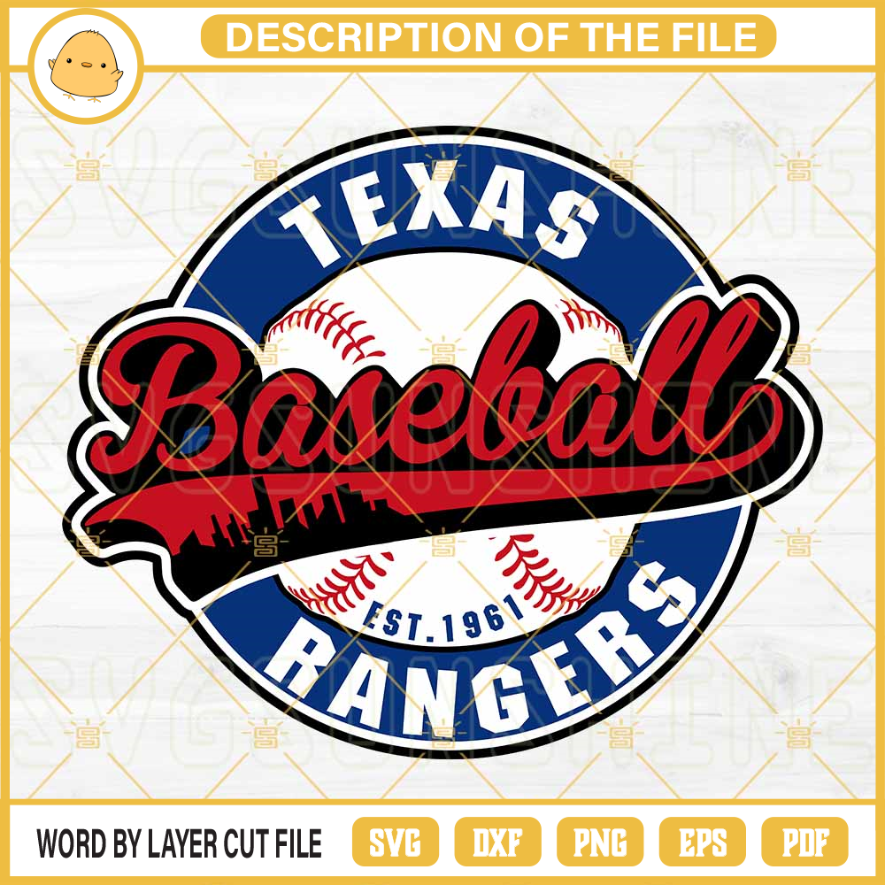 Texas Rangers Baseball Svg, Texas Rangers Svg Png Files1428 | Inspire ...
