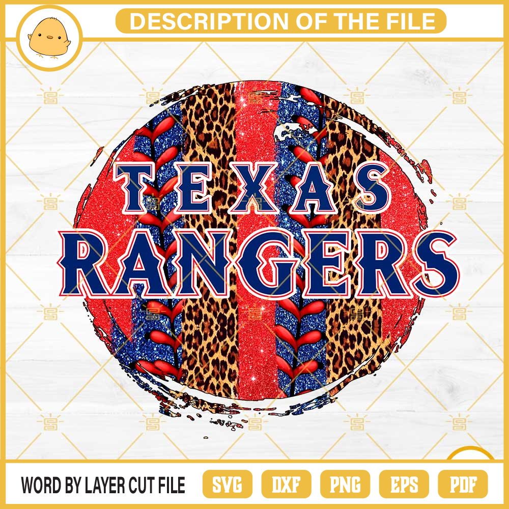 Texas Rangers Leopard Baseball PNG, Texas Rangers World Seri | Inspire ...