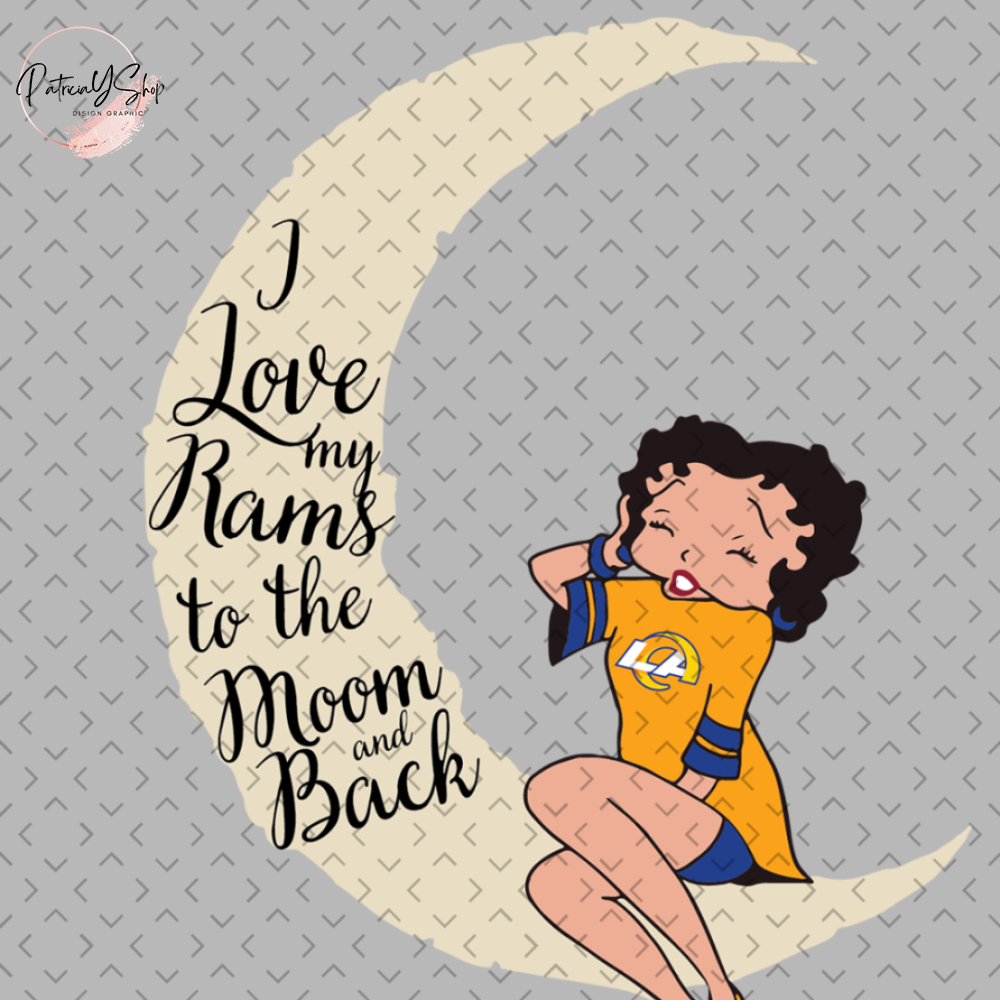 I Love My Rams To The Moon And Back Svg, Nfl svg, Football s | Inspire ...