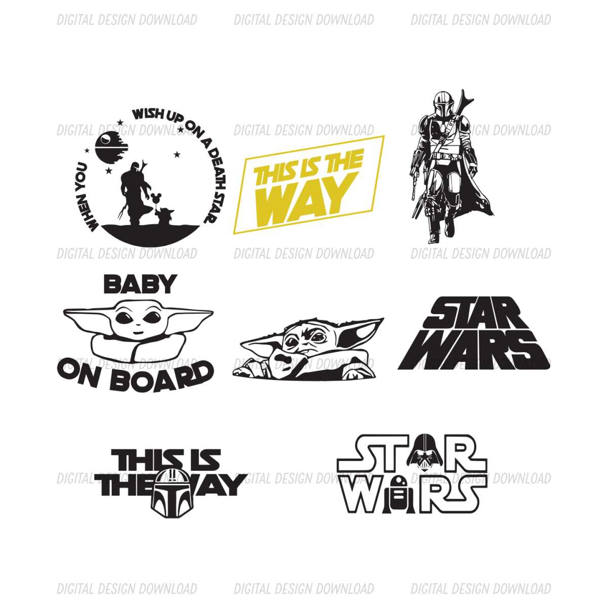 Star Wars Bundle Svg, Star Wars Svg, Star Wars Bundle, Star - Inspire ...