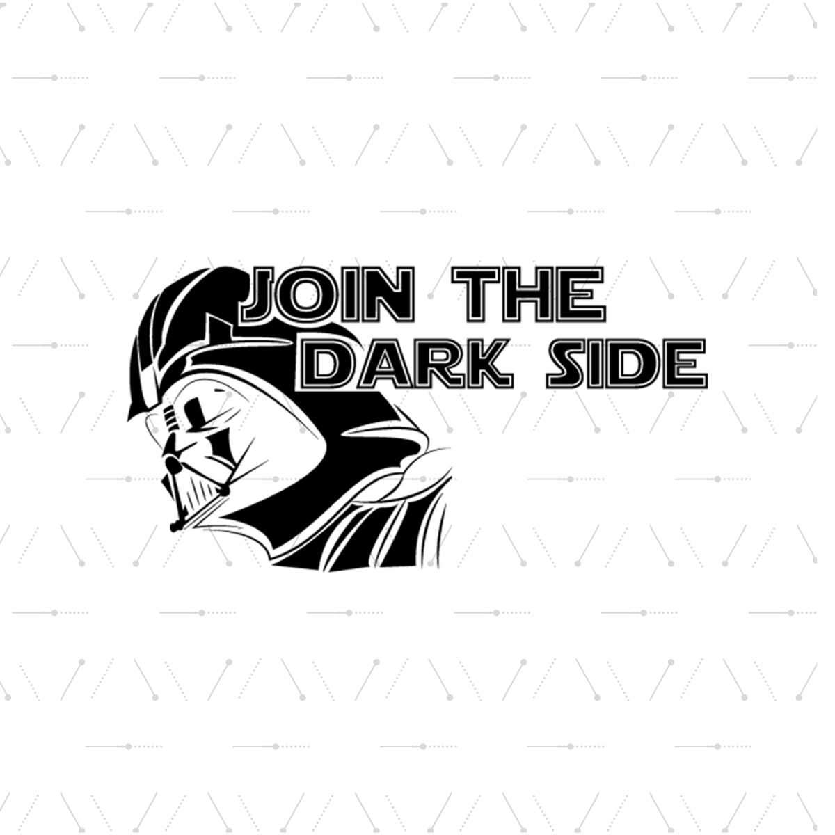 Join The Dark Side SVG, Star Wars Darth Vader Head SVG, Star | Inspire ...