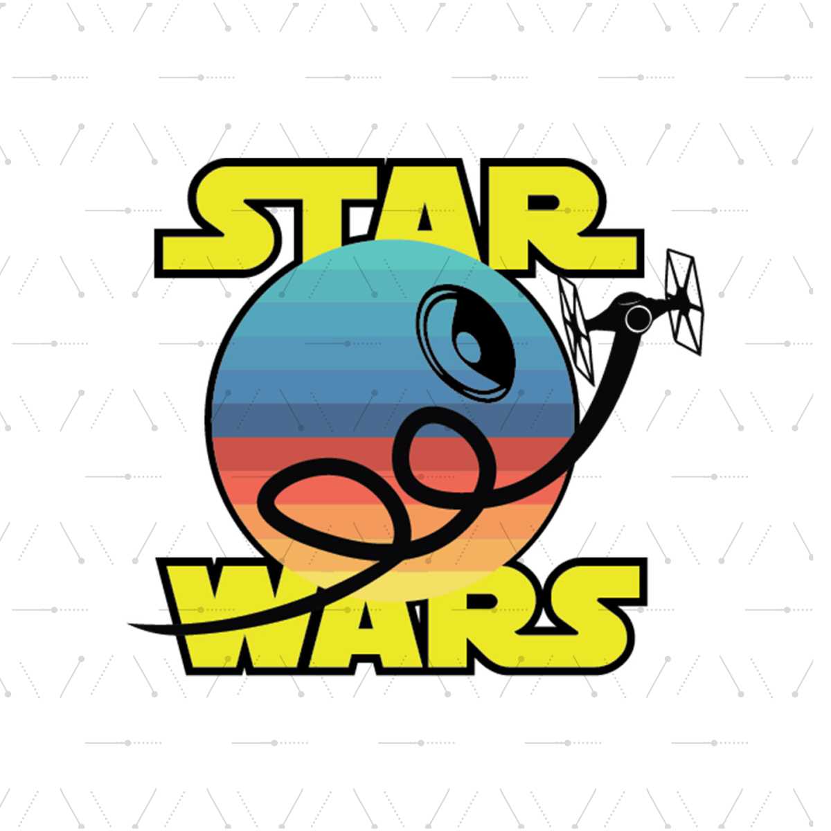 Rainbow Star Wars SVG, Tie Fighter Ship Star Wars SVG, Star | Inspire ...