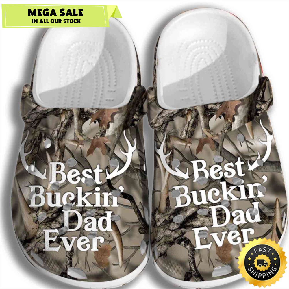 Best Buckin Dad Ever Crocs Crocband Clogs | Inspire Uplift