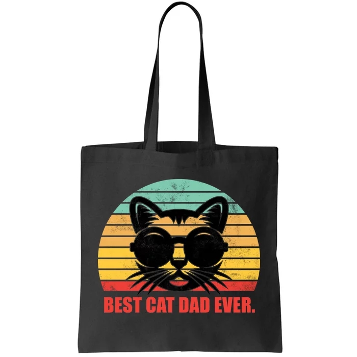 Best Cat Ever - Retro Vintage Design Tote Bag - Inspire Uplift
