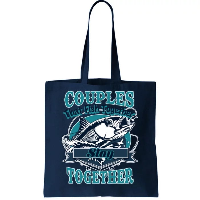 Couples The Fish Together Stay Together Tote Bag | Inspire Uplift