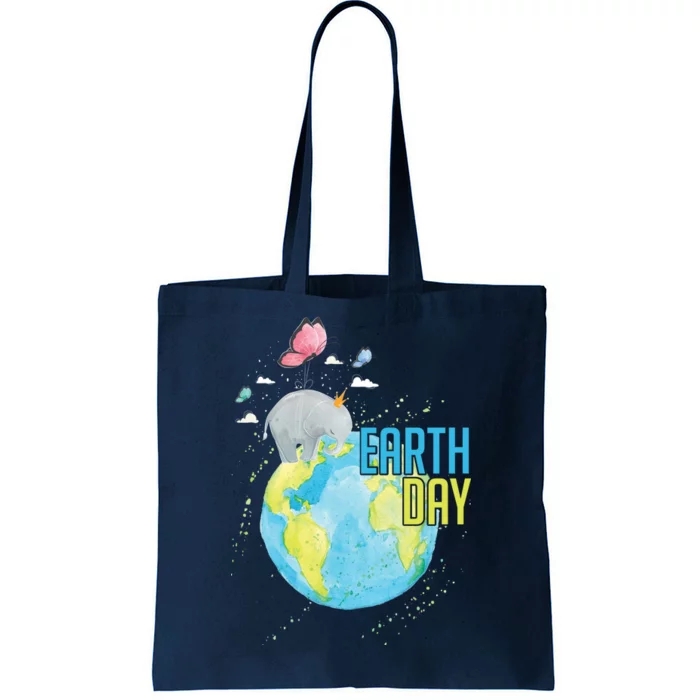Elephant Earth Day Tote Bag - Inspire Uplift