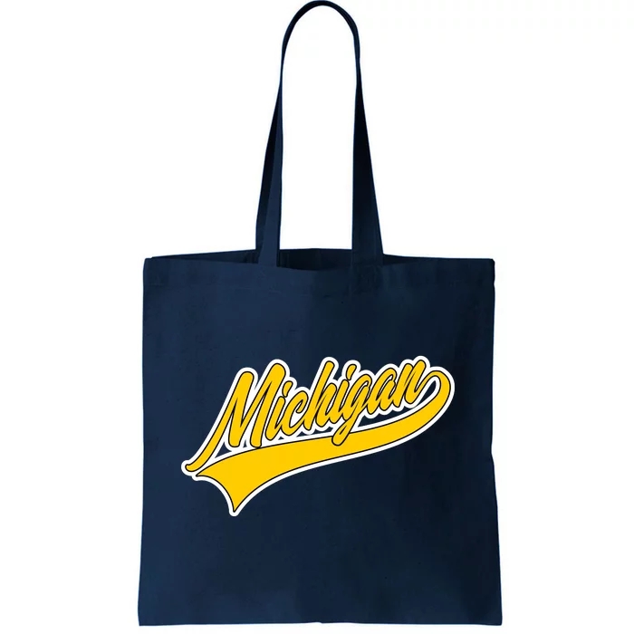 Michigan Script Logo Tote Bag | Inspire Uplift