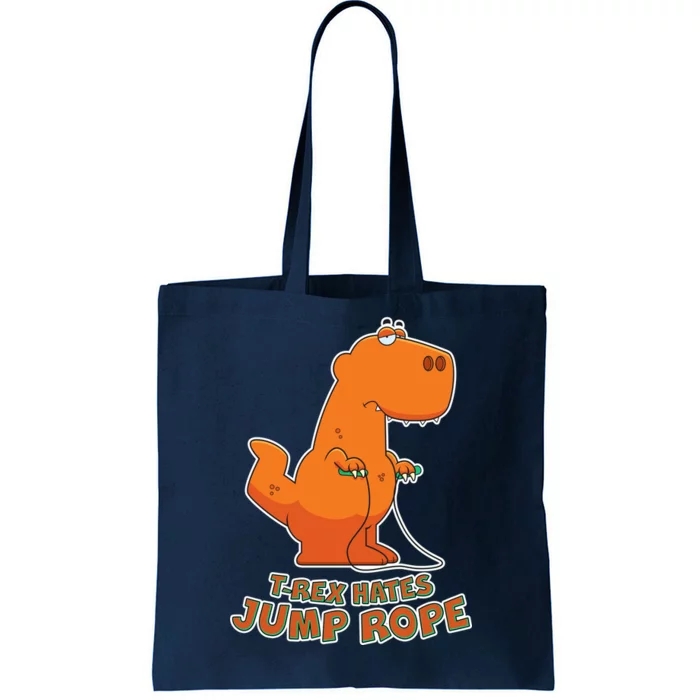 T-Rex Hates Jump Rope Tote Bag | Inspire Uplift