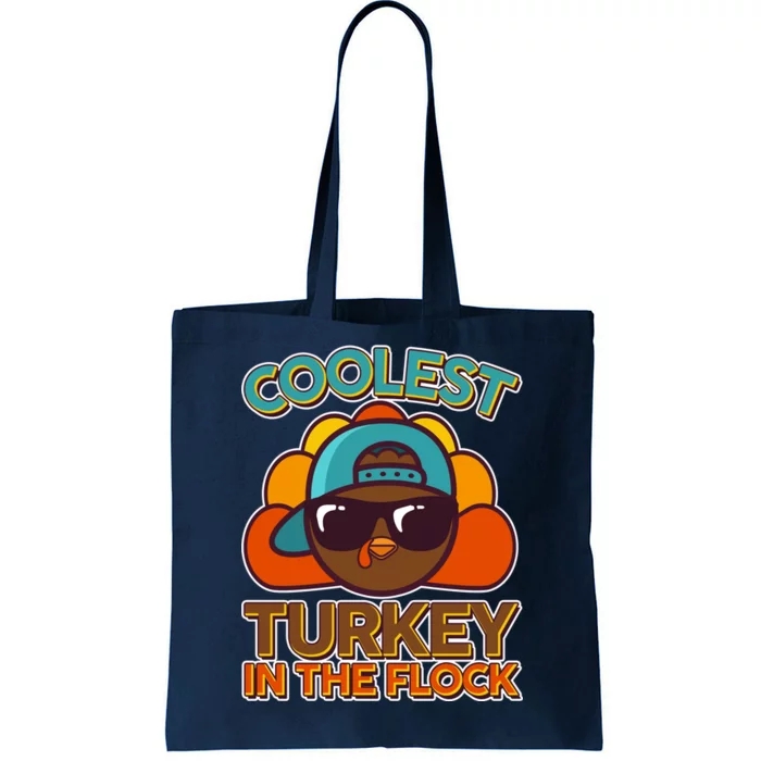 Thanksgiving Coolest Turkey In The Flock Tote Bag | Inspire Uplift