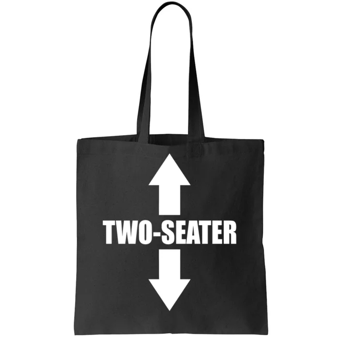 Two Seater Arrow Funny Tote Bag - Inspire Uplift