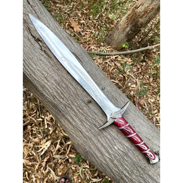 Authentic LOTR Sword With Scabbard Handmade Stainless Steel | Inspire ...