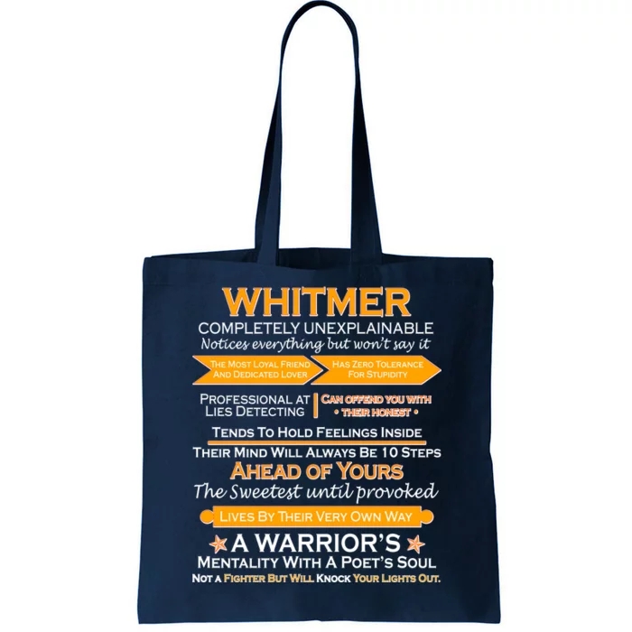 Whitmer Completely Unexplainable Tote Bag | Inspire Uplift